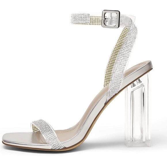 Dream Pairs | Shoes | New Dream Pairs Womens Clear Chunky High Heels ...